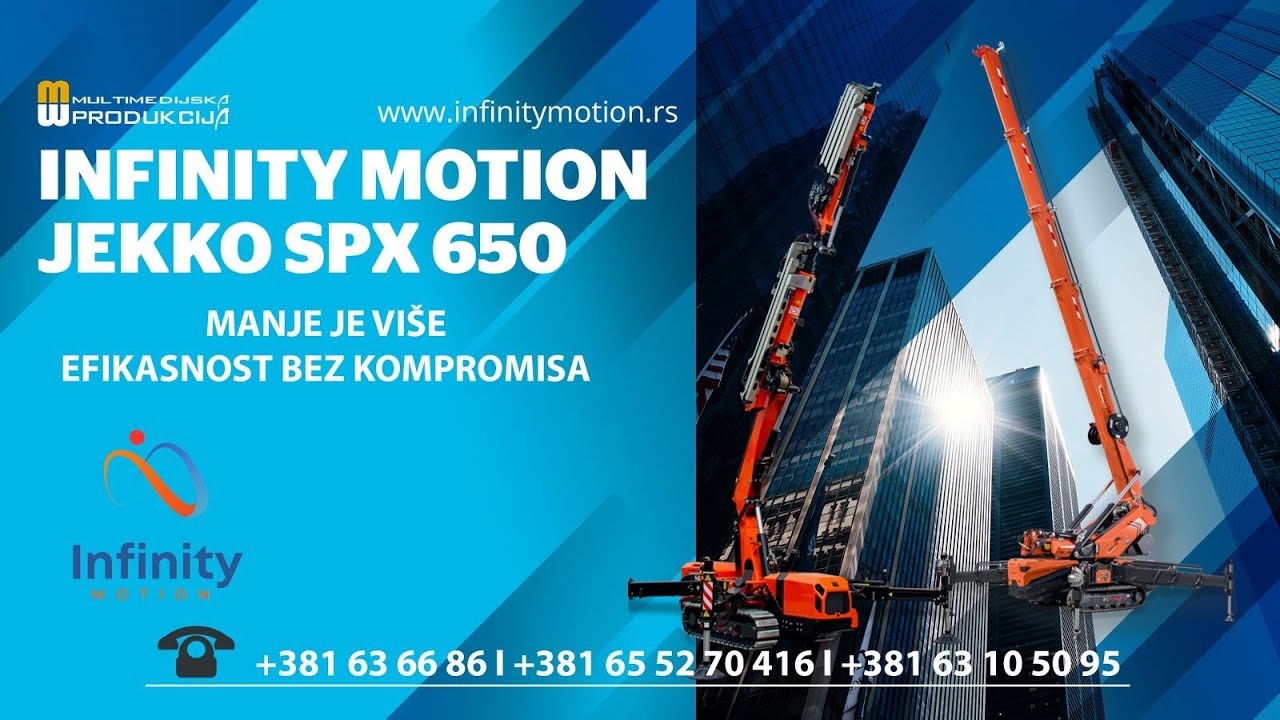 Infinity Motion - Jekko SPX650 - YouTube
