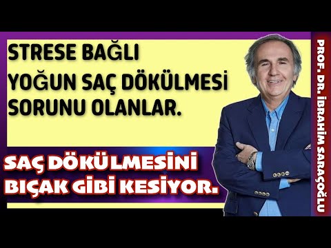 STRESE BAĞLI SAÇ DÖKÜLMESİNEDEN KURTULACAKSINIZ #saçdökülmesi #stres #ibrahimsaraçoğlu