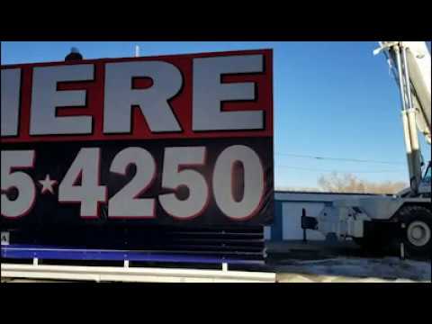 Lovelock, NV Monopole Billboard Construction - YouTube
