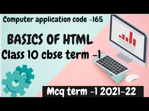 MCQS HTML COMPUTER APPLICATION CODE 165 CLASS 10 CBSE || TERM -1 2021 ...