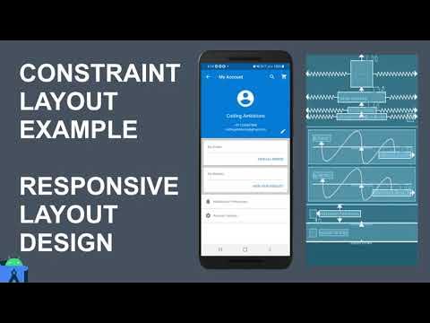 ConstraintLayout Example | Android Responsive Layout | Layout Design Using Constraint Layout ...