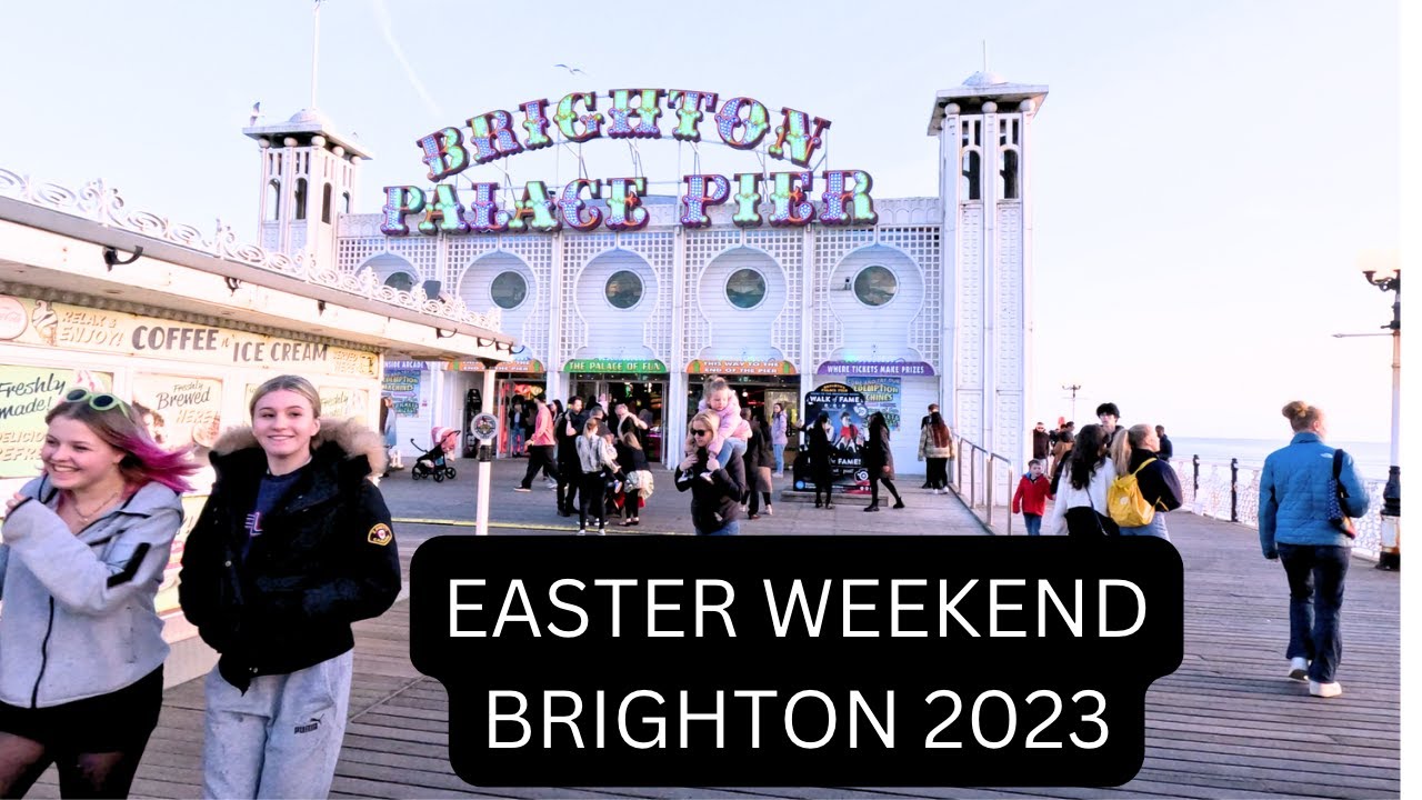 🇬🇧 Easter weekend Brighton Palace Pier April 20223 Beach and Seafront ...