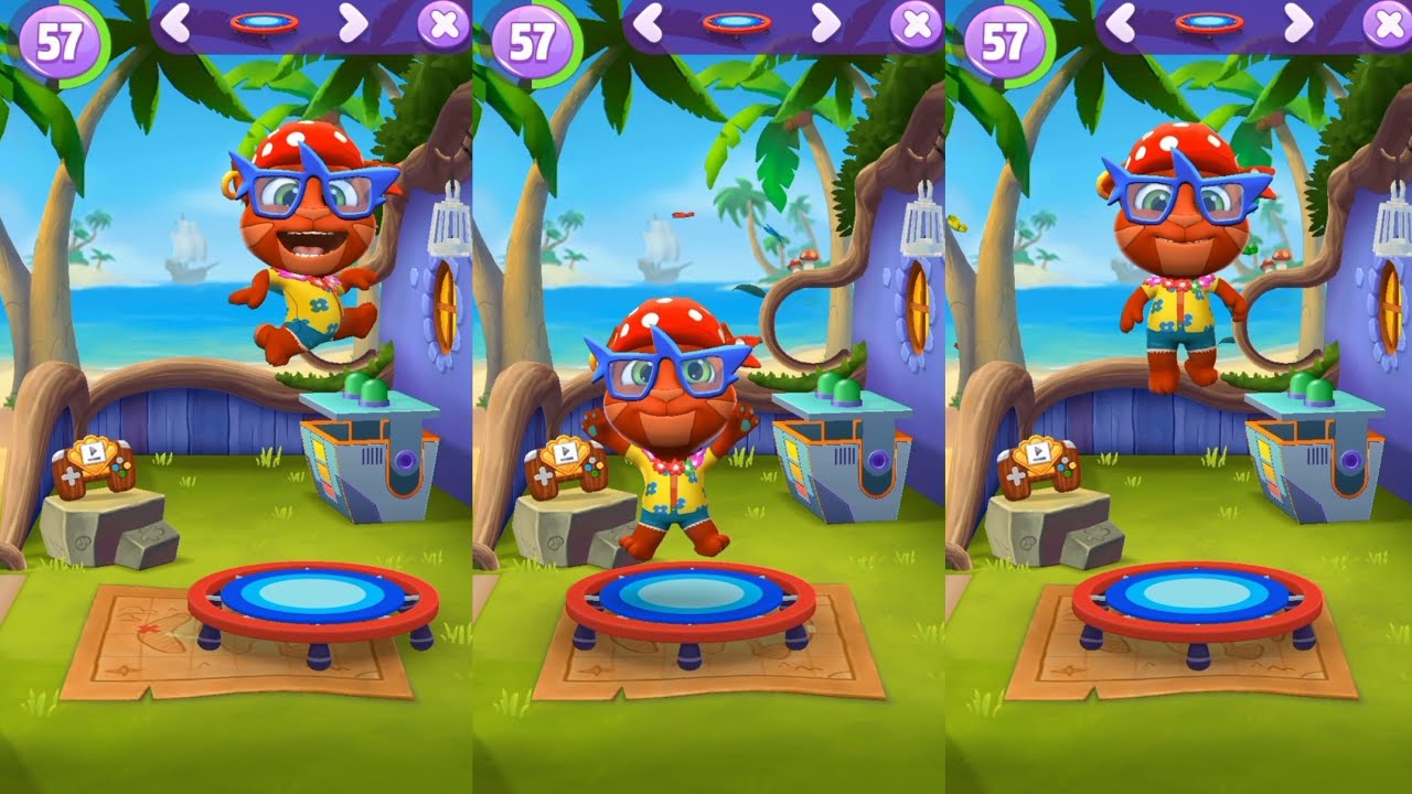 KUCING TOM BERMAIN TRAMPOLIN - Talking Tom - GAME KARTUN ANAK - YouTube