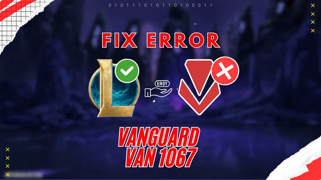 How to Fix League of Legends Vanguard Error 1067 in 60 Seconds! - YouTube