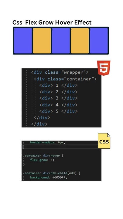 Css Flex Grow Hover Effect |#cssanimations #csstricks #css3 #css #programming #codinglife # ...