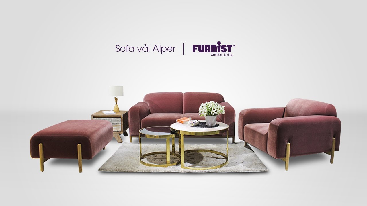 High end fabric sofa - Alper | SOFA VẢI ALPER - YouTube
