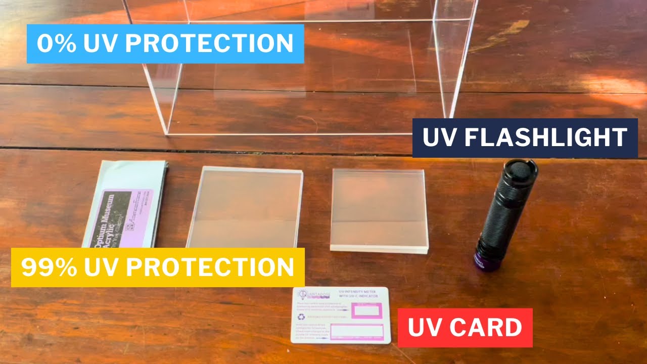 Testing UV Protection In Sports Memorabilia Display Cases - YouTube