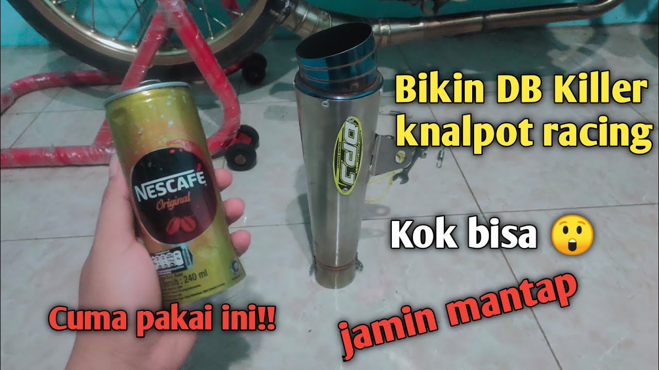 Cara buat DB killer knalpot racing dari kaleng bekas kopi susu ...