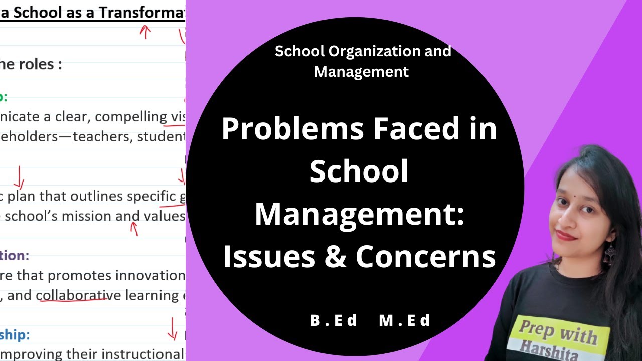 Problems Faced in School Management: Issues & Concerns | School ...