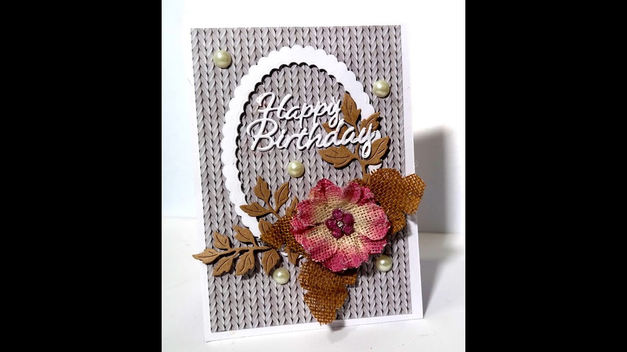 Making Flowers with Hessian Sheets - YouTube
