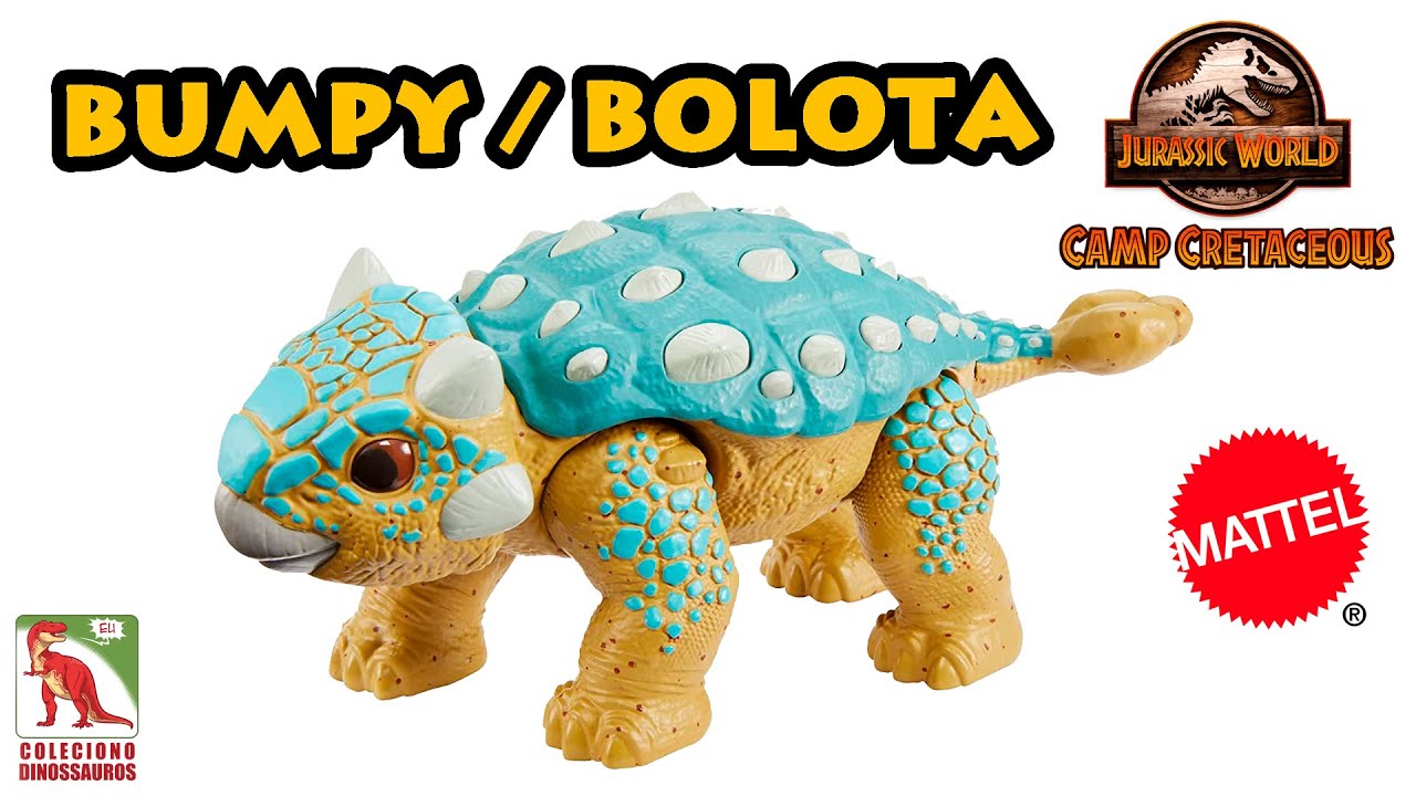 Review Ankylosaurus Bumpy (Bolota) Mattel Acampamento Jurássico - YouTube