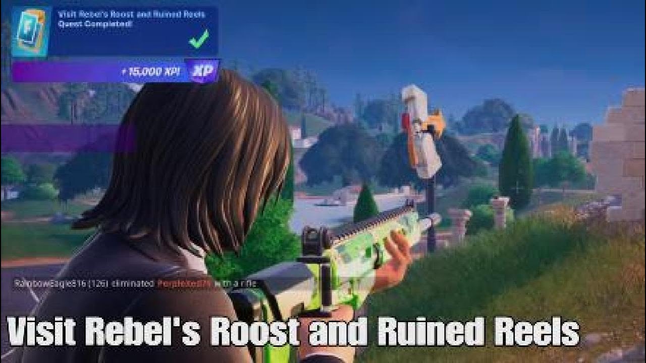 Visit Rebel's Roost and Ruined Reels - Fortnite Week 8 Weekly Quest ...