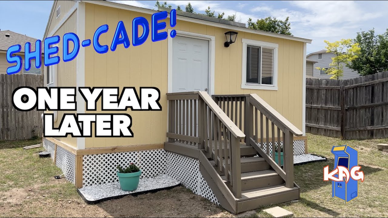 My Backyard Arcade - One Year Later | How has it held up? - YouTube