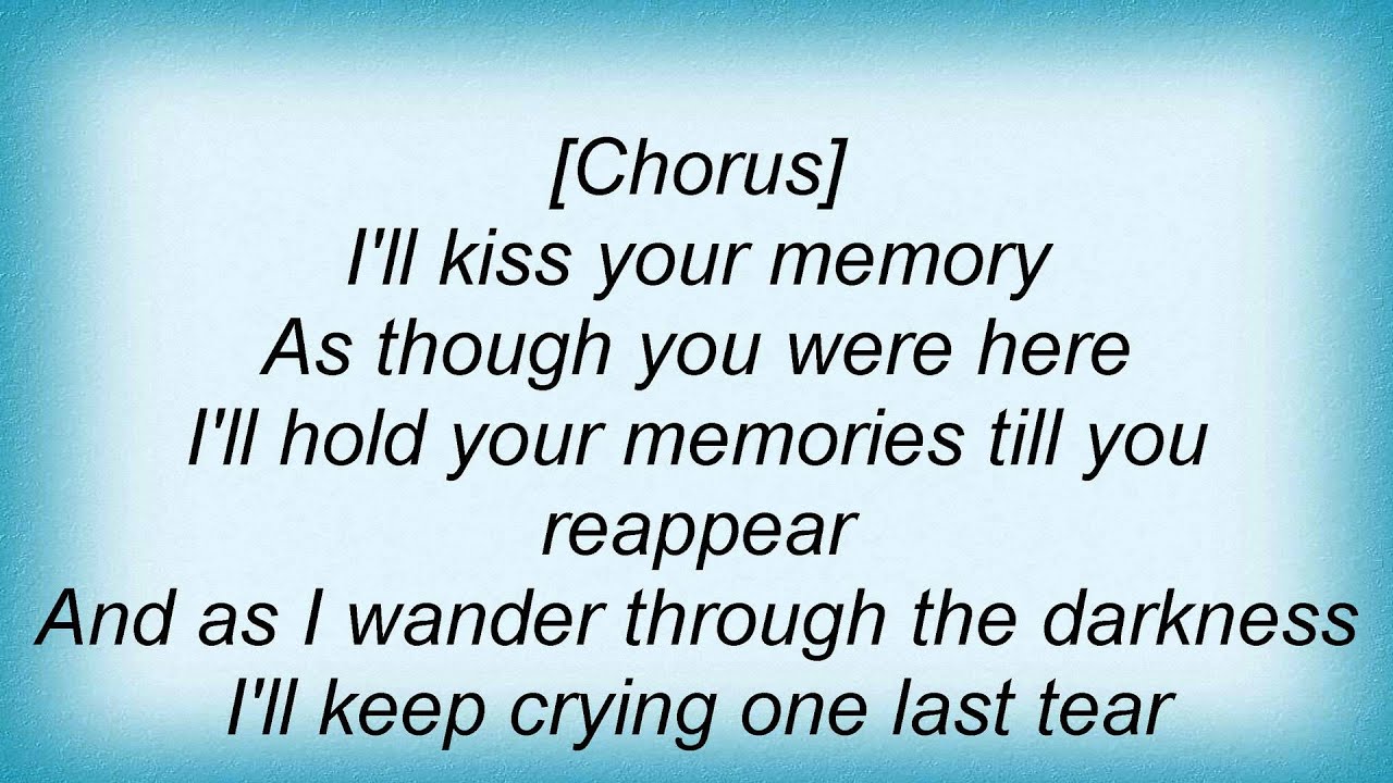 Bee Gees - I'll Kiss Your Memory Lyrics_1 - YouTube