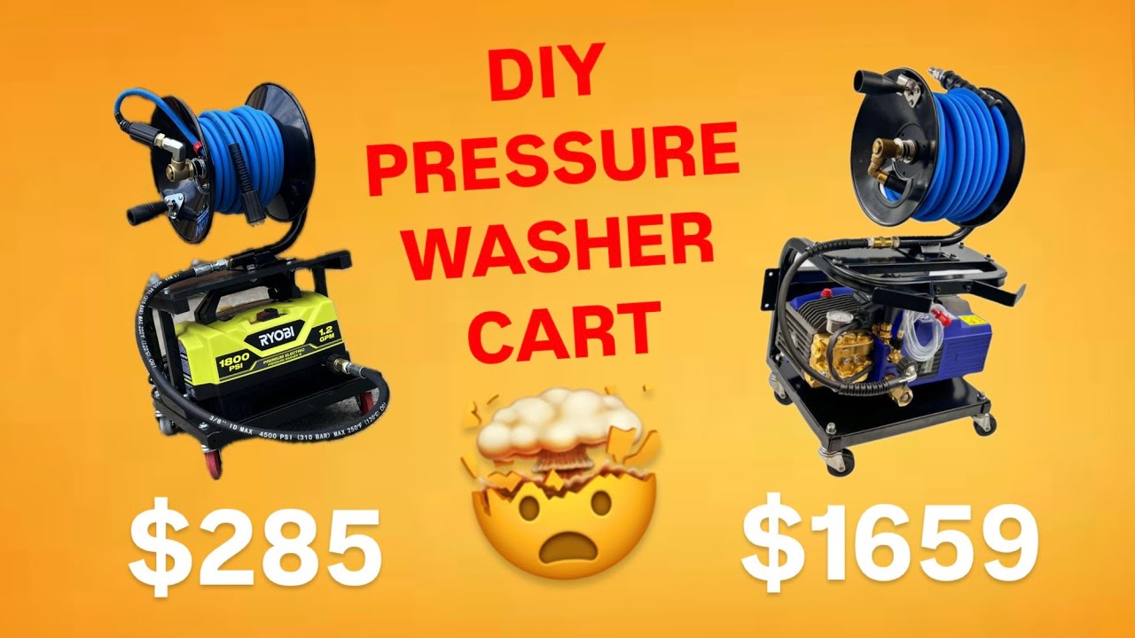 DIY PRESSURE WASHER CART W/REEL: HOW TO BUILD YOUR OWN!!! SAVE YOUR ...