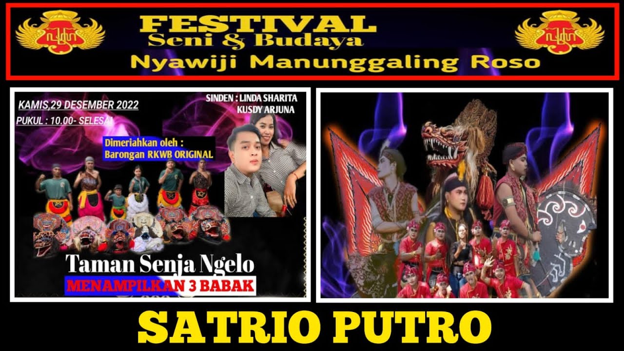 🔴SATRIO PUTRO LIVE TAMAN SENJA NGELO - YouTube