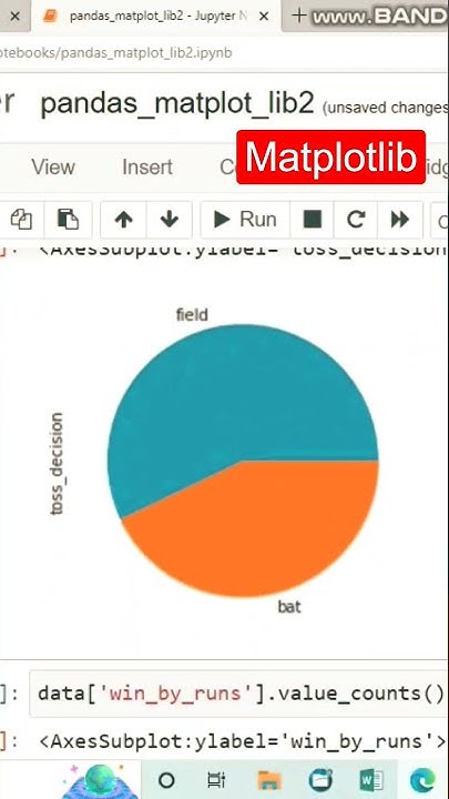 Matplotlib to Visualise the Data in Jupyter Notebook - YouTube
