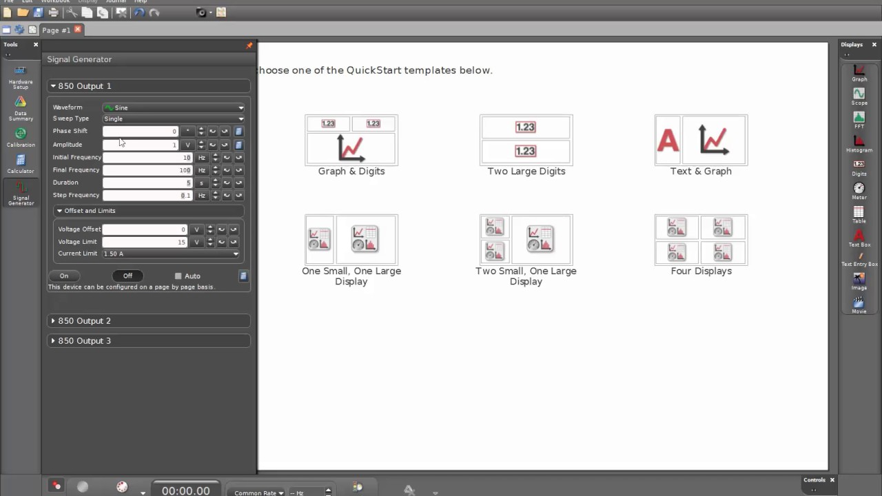 Sweep through Frequencies Using the Function Generator (Capstone) - YouTube