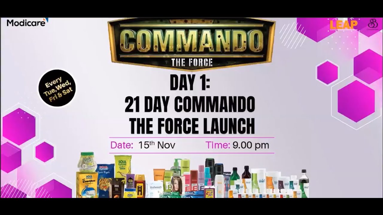 21 Day Commando The Force Launch -- Day 1 - YouTube