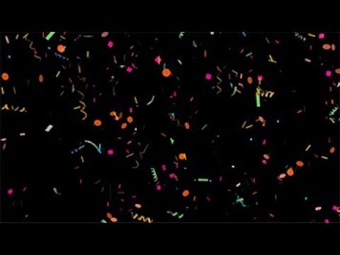 Colorful Confetti Falling Animation - YouTube