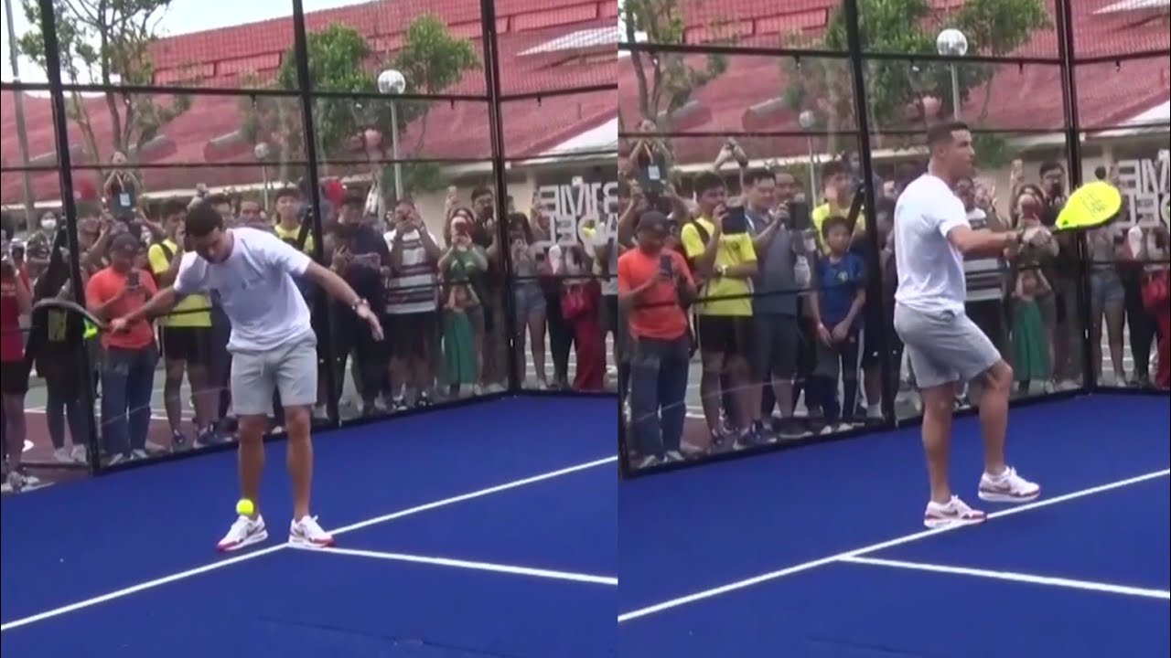 Cristiano Ronaldo Plays Padel In Singapore 🎾 - YouTube