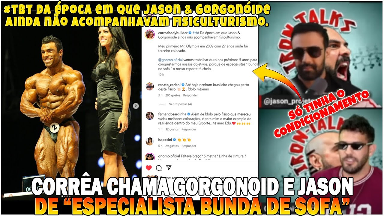 TRETA! EDUARDO CORRÊA DETONA GORGONOID E JASON APÓS COMENTÁRIOS SOBRE ...