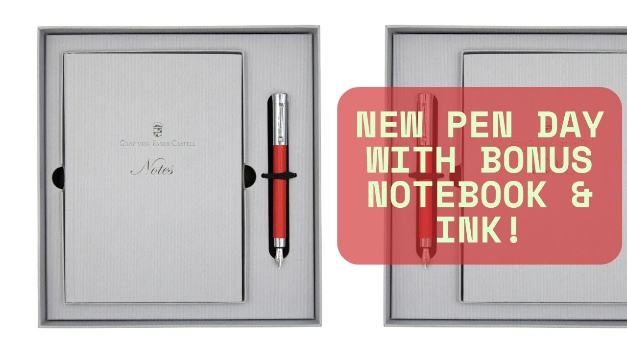 Graf Von Faber Castell Tamitio Fountain Pen, Notepad & Ink! - YouTube