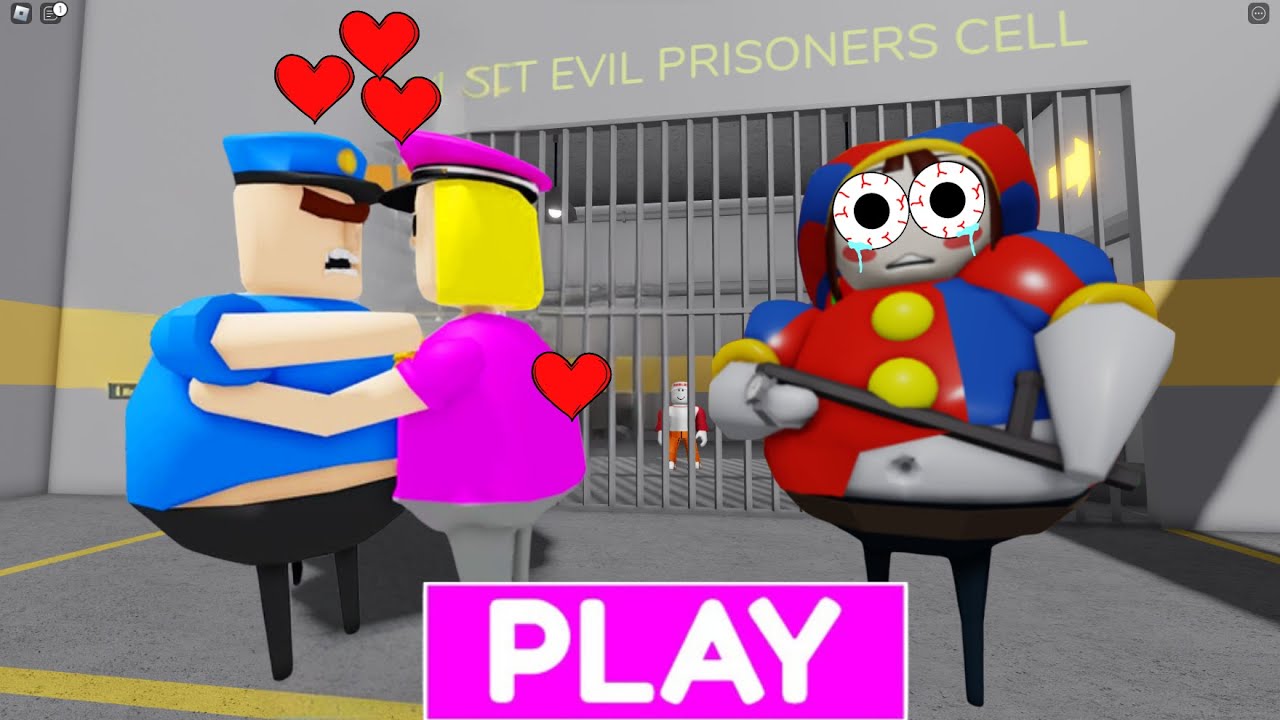 SECRET UPDATE | POMNI FALL IN LOVE WITH POLICE MAN ? OBBY ROBLOX # ...