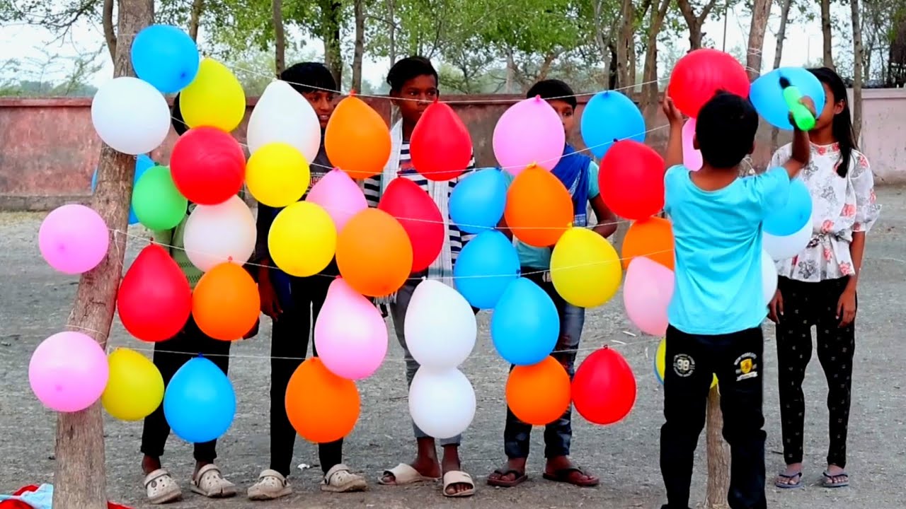 outdoor fun with Flower Balloon and learn colors for kids by I kids ...