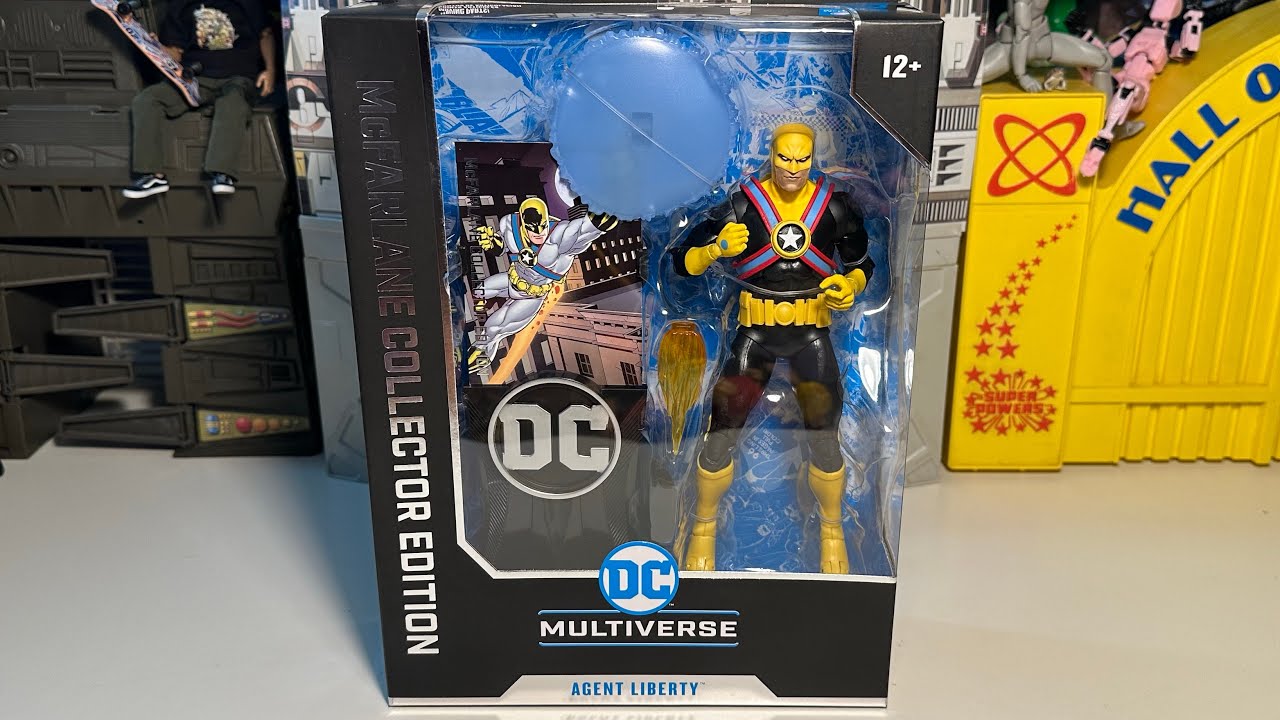 DC Multiverse Mcfarlane Collector Edition Agent Liberty - YouTube