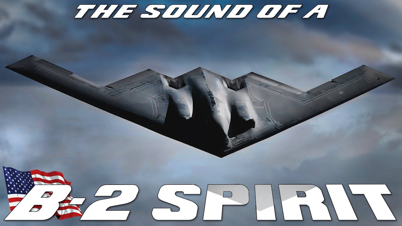 Northrop B-2 Spirit Bomber | The Sound Of Stealth | Upscaled Footage ...