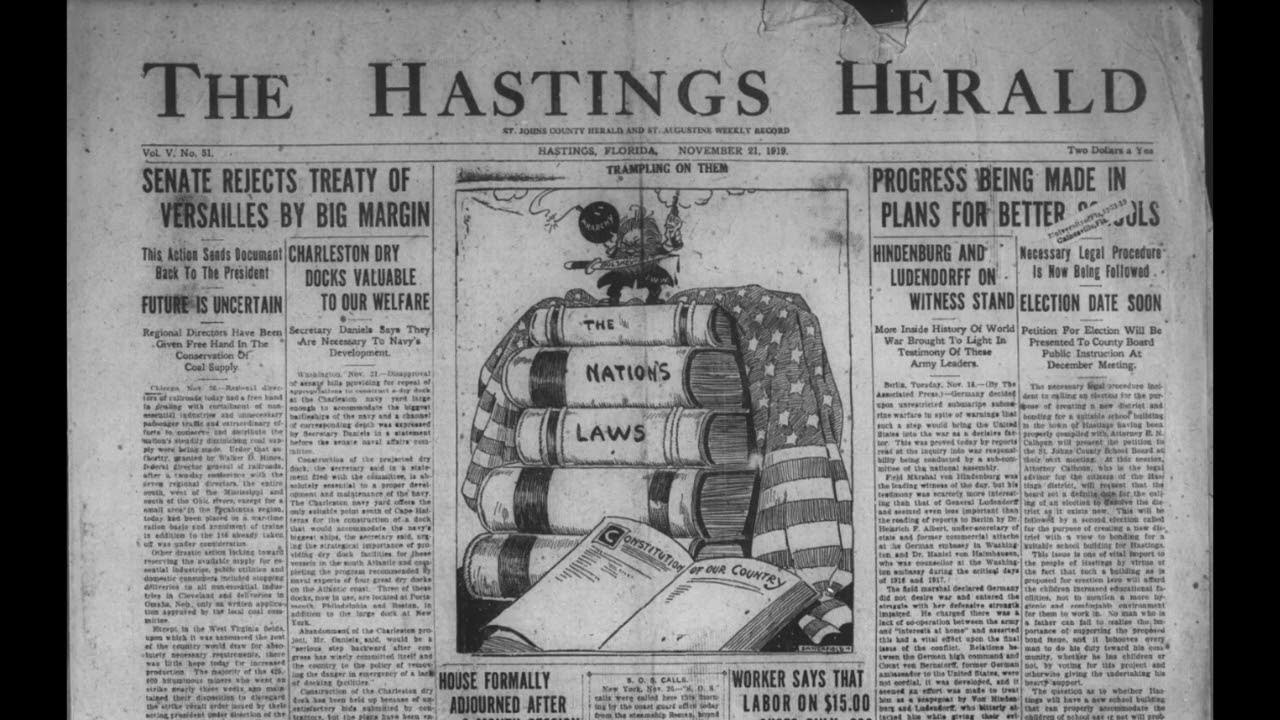 Hastings Headline History - The week of November 21, 1919 - YouTube