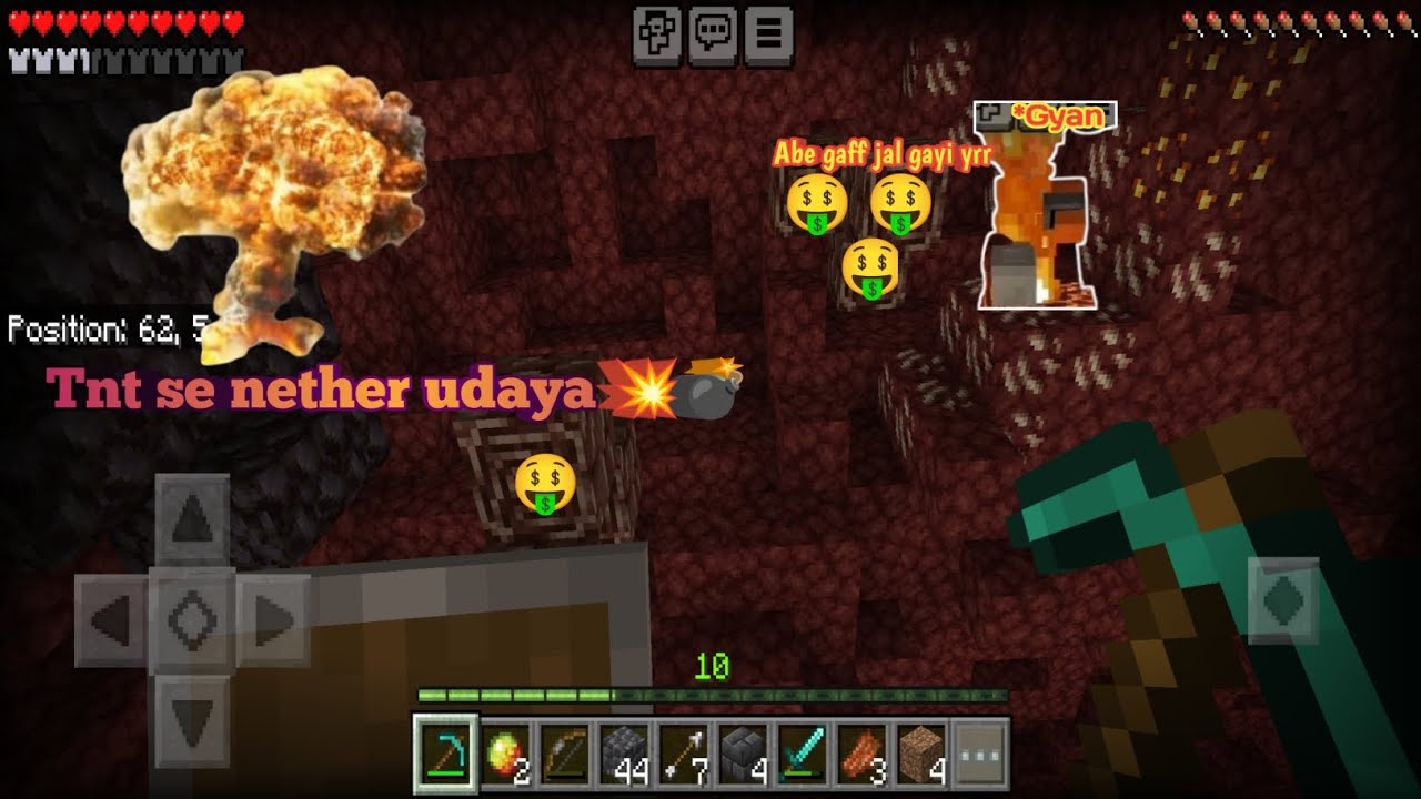Exploring Nether In Minecraft Part 4 Finding Ancient Debris Using