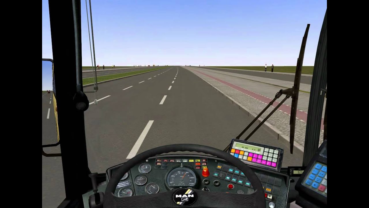 Testing on OMSI MAN D92 with ZF 6HP-592 - YouTube