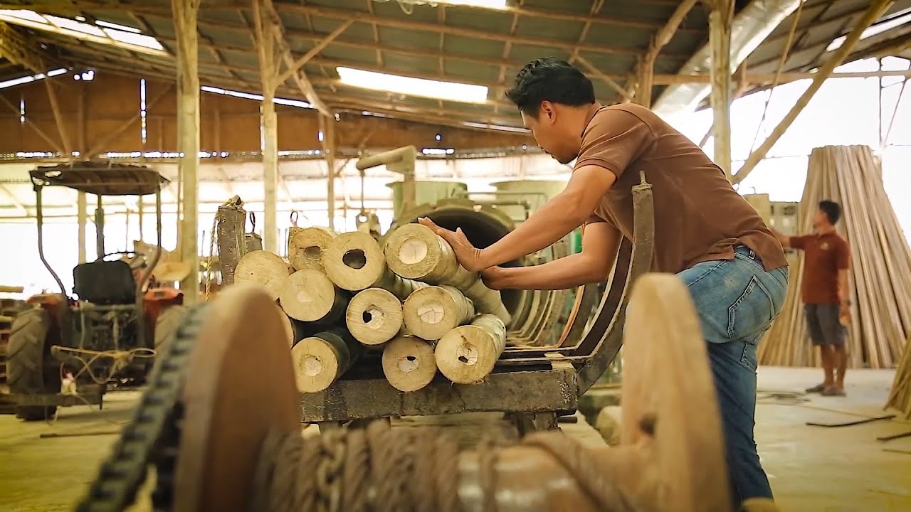 Amazing Bamboo Farming Techniques - Bamboo Product Processing in ...