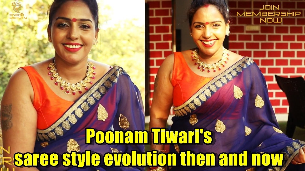 Sari Lover | Saree Fashion | Poonam Tiwari's saree style evolution then ...