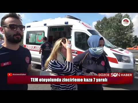 TEM otoyolunda zincirleme kaza 7 yaralı