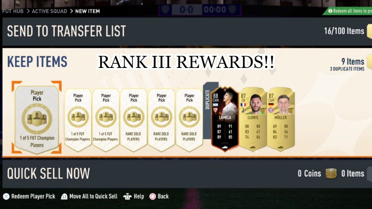 RANK III WEEKEND LEAGUE REWARDS!!! - YouTube