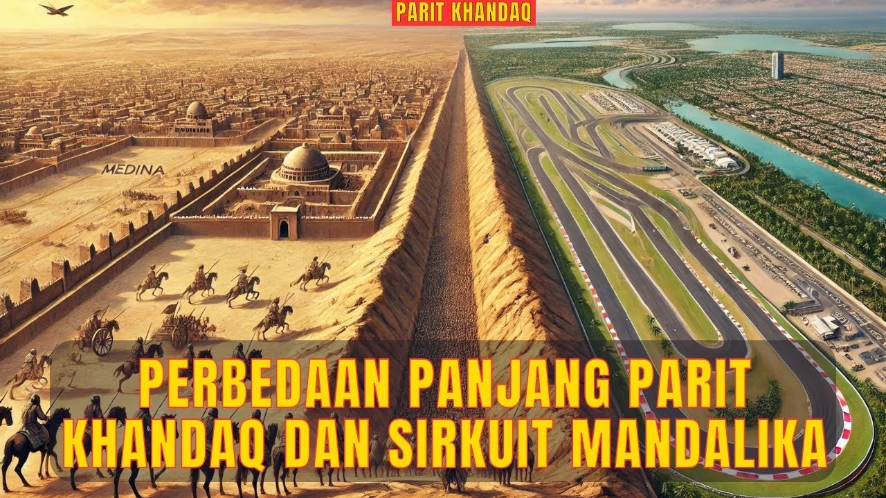 PANJANG PARIT KHANDAQ DIBANDINGKAN SIRKUIT MANDALIKA & EFEKTIVITASNYA ...