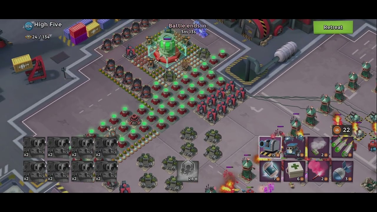 High Five Base Attack in Stronghold Operation | Boom Beach Gameplay ...