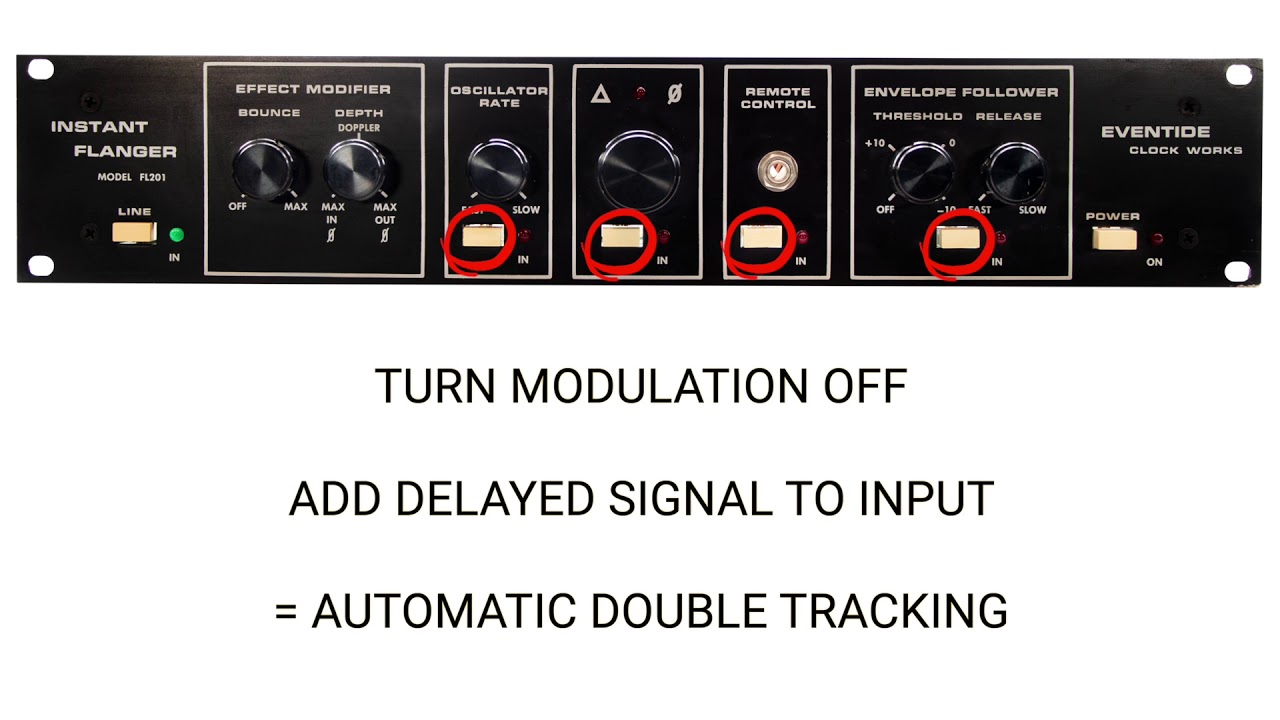 Eventide Instant Flanger - Automatic Double Tracking Trick - Hardware ...