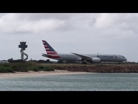 American Airlines (AA73 & AA72) Landing & Takeoff | Boeing 787-9 ...