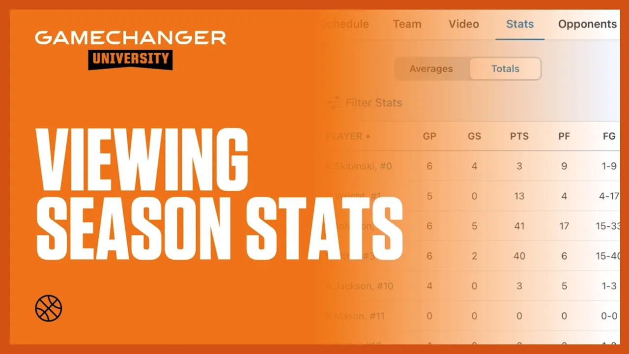 Season Stats | GameChanger University - YouTube