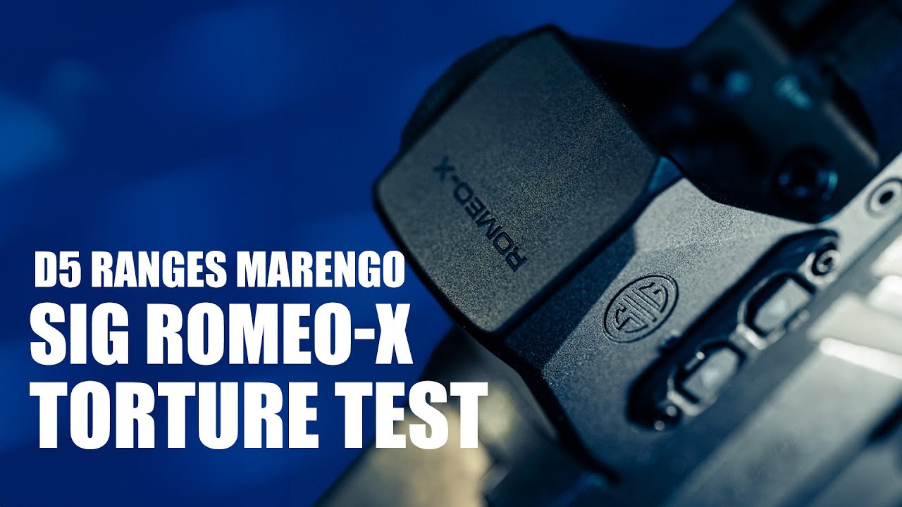 Sig Sauer Romeo X pistol red dot TORTURE TEST! - YouTube