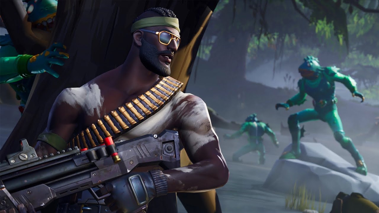 Fortnite first gameplay of today solo action - YouTube