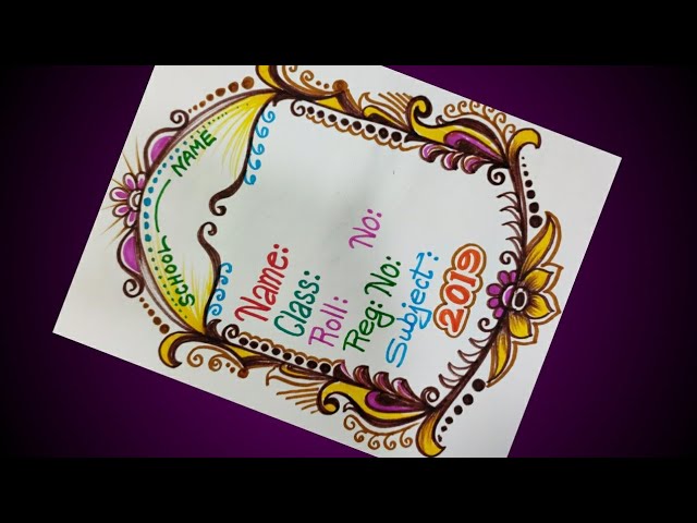 Drawn Title Page Design