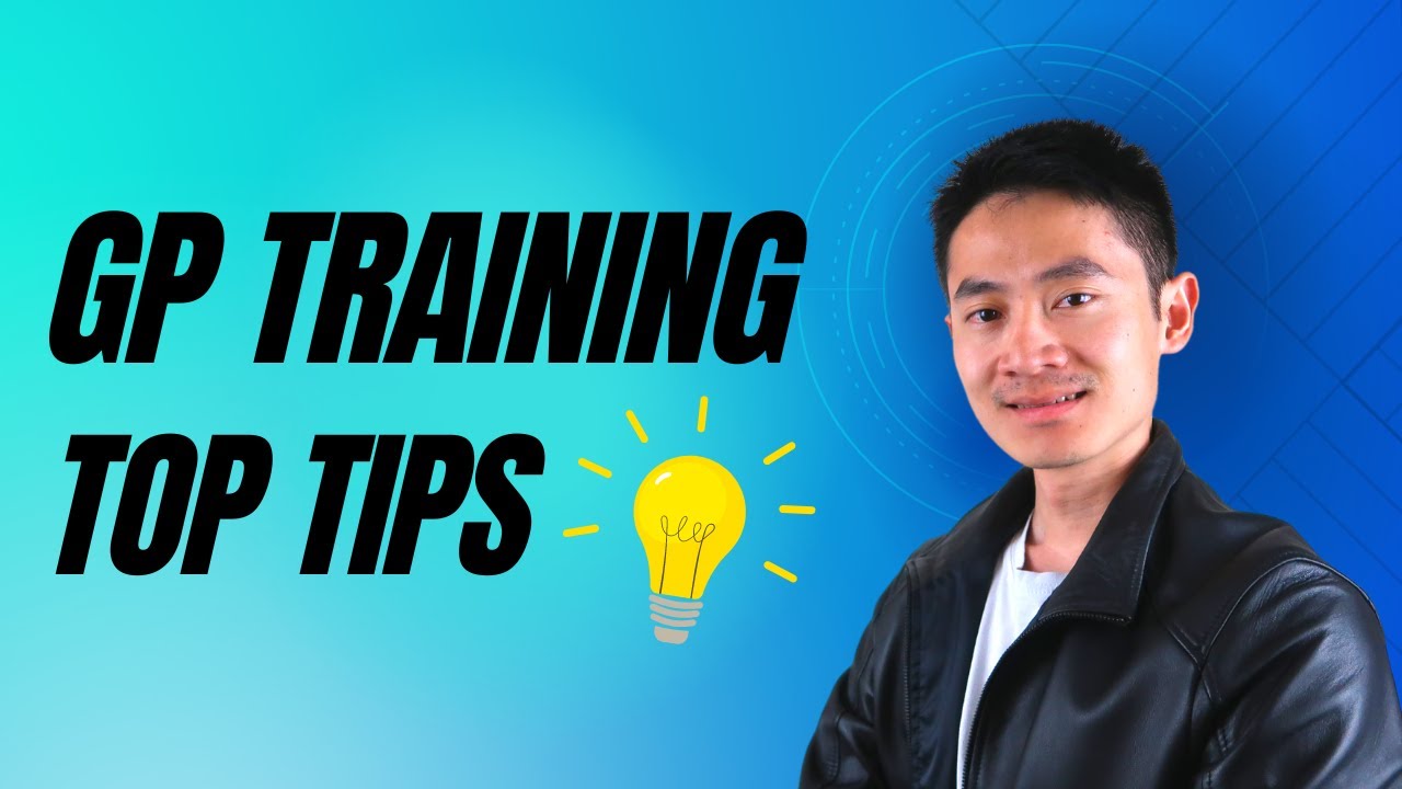 Watch this video to get the most out of GP Training - YouTube
