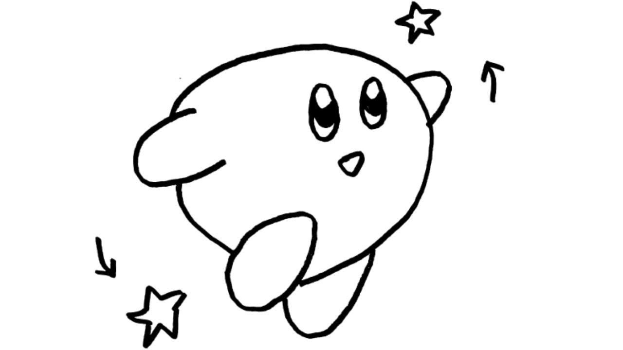 Kirby Running Drawing Tutorial | Step-by-Step Guide for Beginners - YouTube
