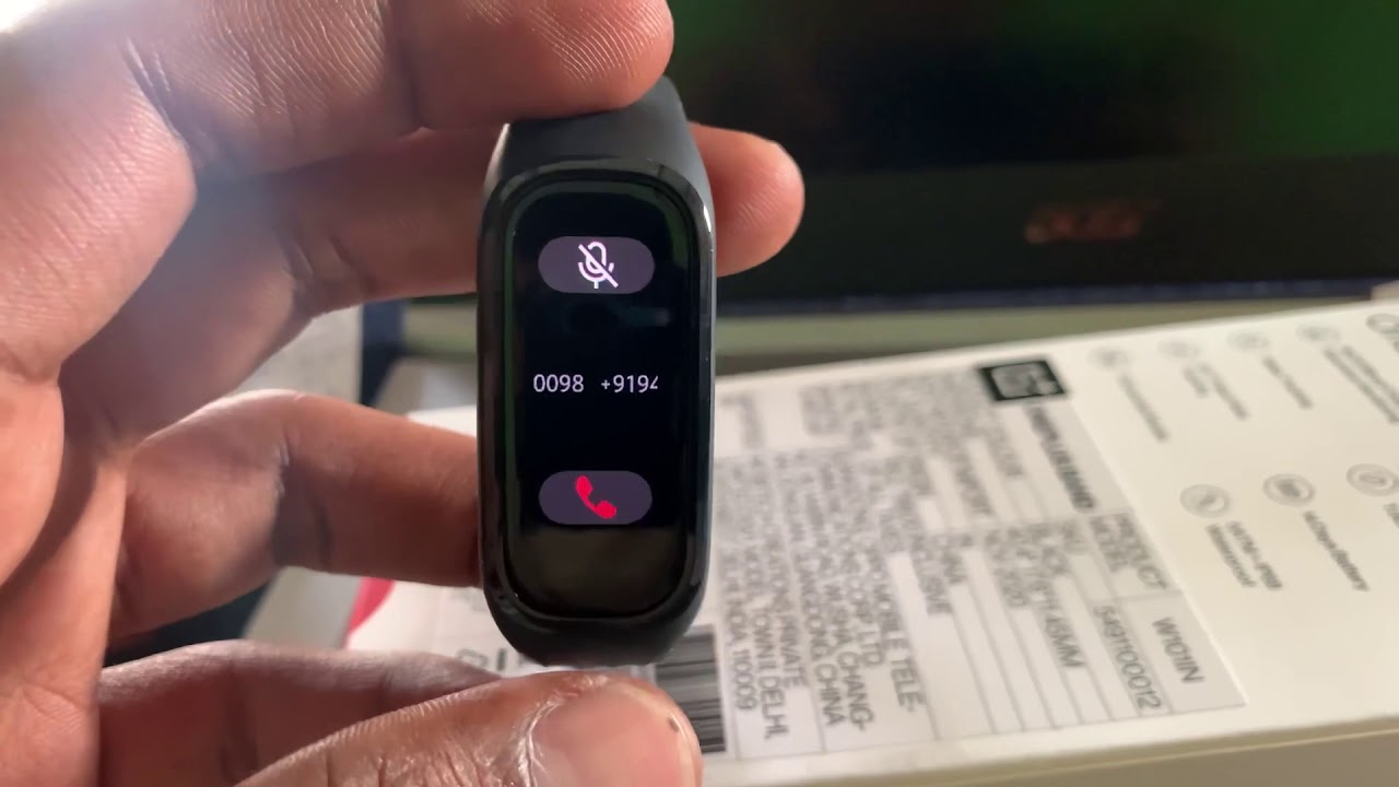 oneplus band calls and notification display #theindian #atozunboxing # ...