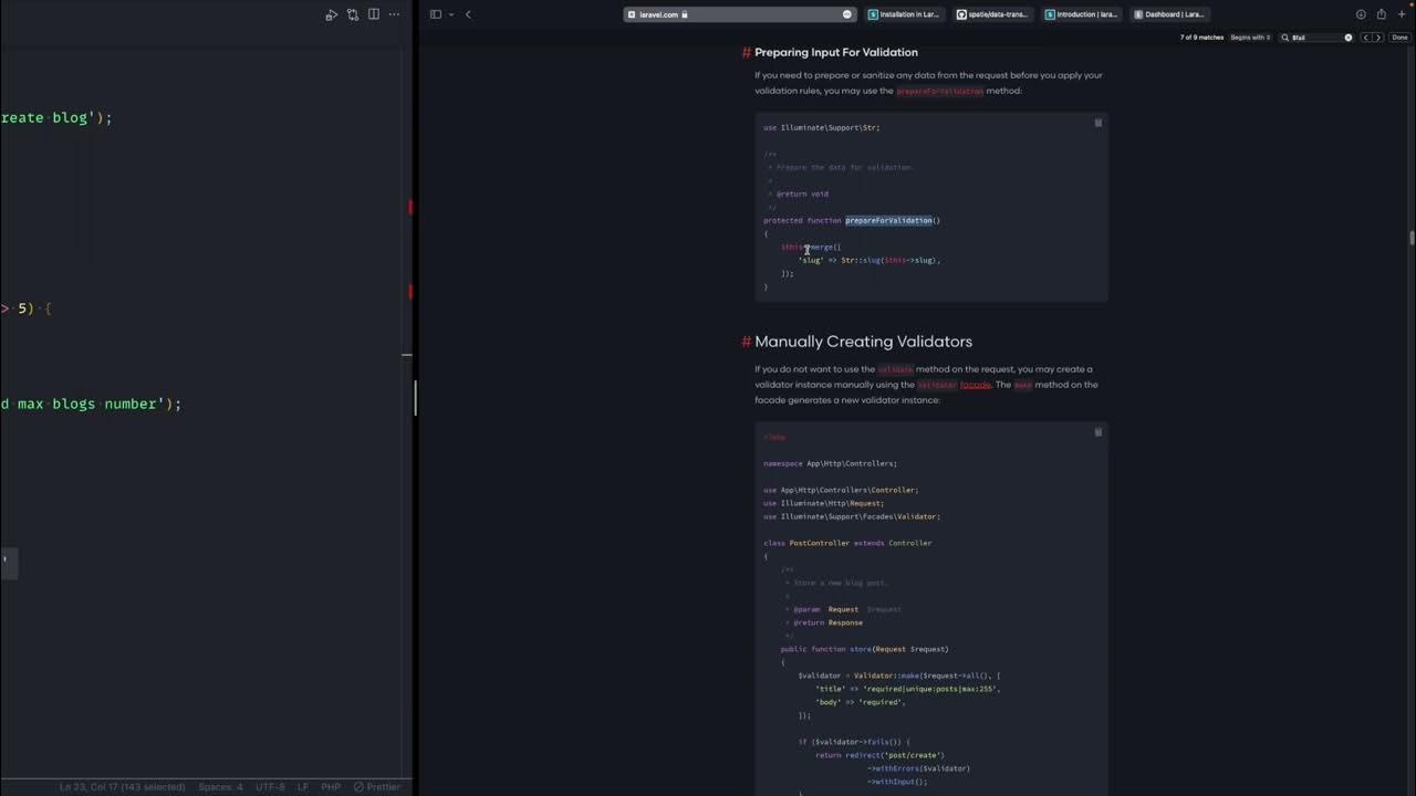 Laravel controller refactory with Form Requests, Actions and DTO - YouTube